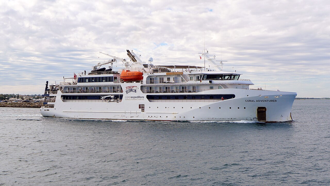 Australian-flagged cruise ship runs aground in Papua New Guinea ...
